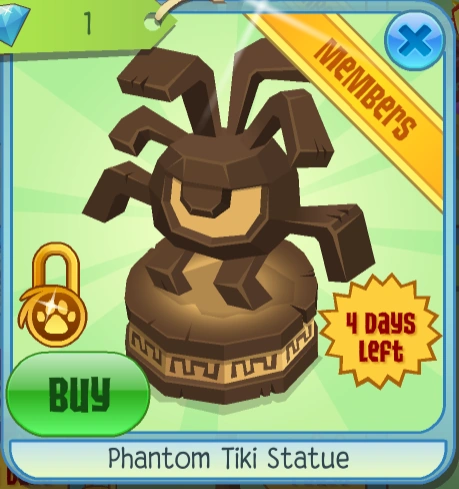 Phantom Tiki Statue | Animal Jam Classic Wiki | Fandom