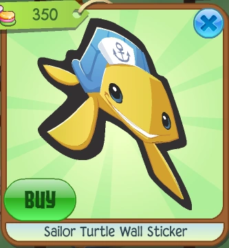 Sailor Turtle Wall Sticker | Animal Jam Classic Wiki | Fandom