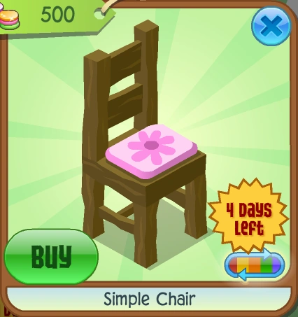 Simple Chair | Animal Jam Classic Wiki | Fandom