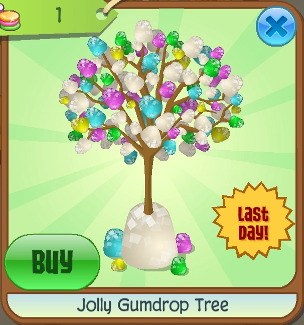 Jolly Gumdrop Tree (Non-Member) | Animal Jam Classic Wiki | Fandom