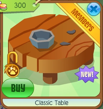 Classic Table | Animal Jam Classic Wiki | Fandom
