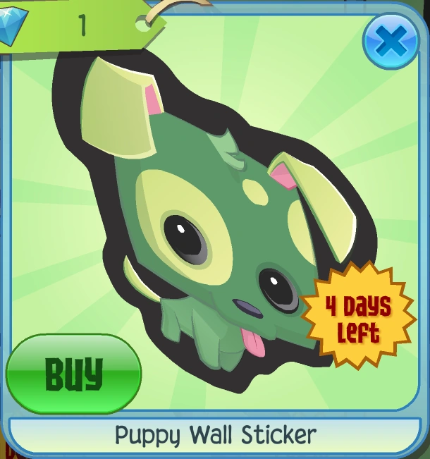 Puppy Wall Sticker | Animal Jam Classic Wiki | Fandom