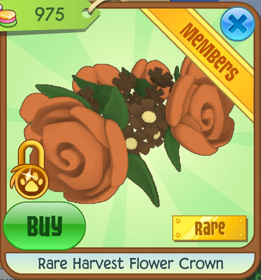 Rare Harvest Flower Crown | Animal Jam Classic Wiki | Fandom
