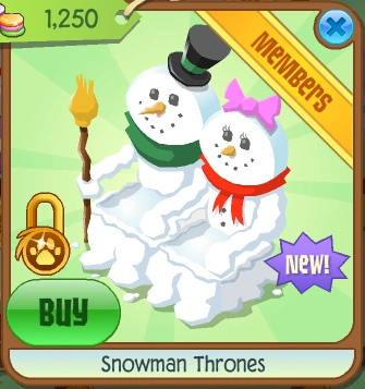 Snowman Thrones | Animal Jam Classic Wiki | Fandom