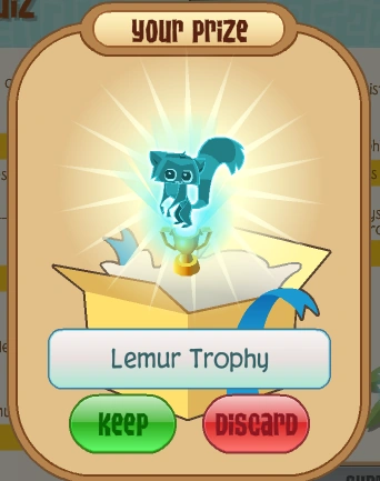 Lemur Trophy | Animal Jam Classic Wiki | Fandom