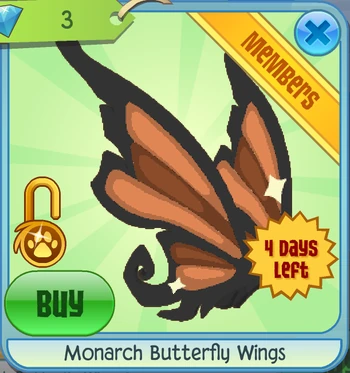 Monarch Butterfly Wings | Animal Jam Classic Wiki | Fandom