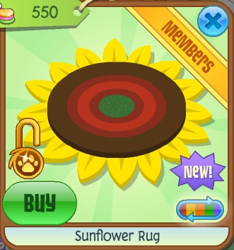 Sunflower Rug | Animal Jam Classic Wiki | Fandom
