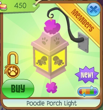 Poodle Porch Light | Animal Jam Classic Wiki | Fandom