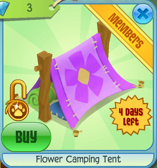 Flower Camping Tent | Animal Jam Classic Wiki | Fandom