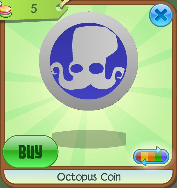 Octopus Coin | Animal Jam Classic Wiki | Fandom