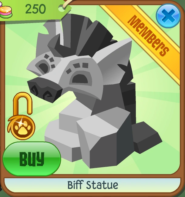 Biff Statue | Animal Jam Classic Wiki | Fandom