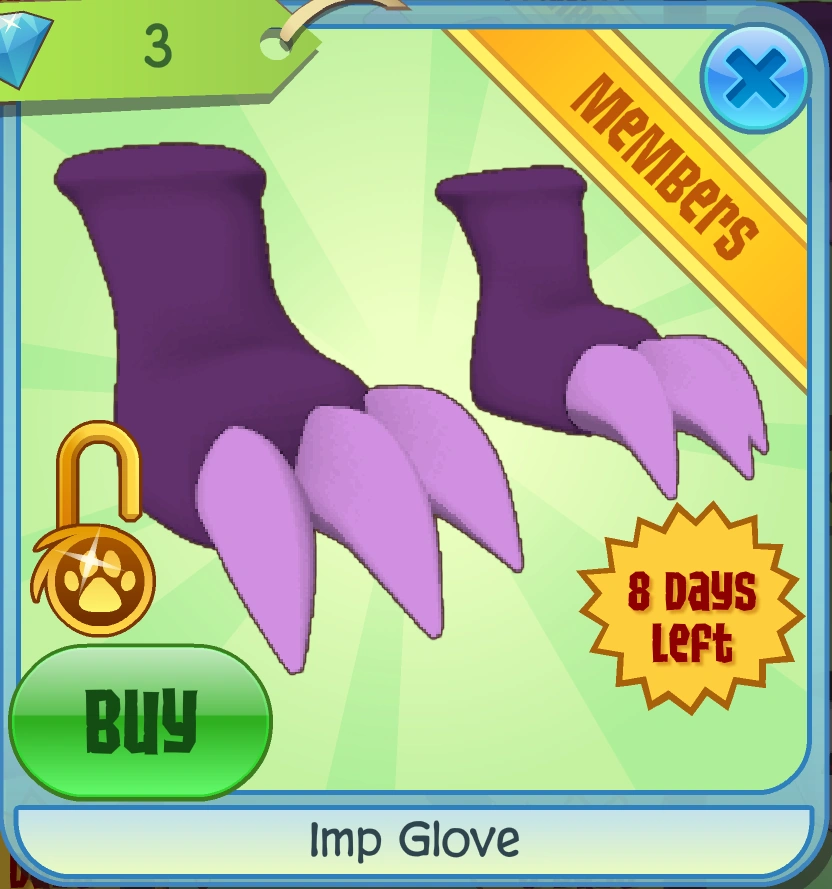 Imp Glove | Animal Jam Classic Wiki | Fandom