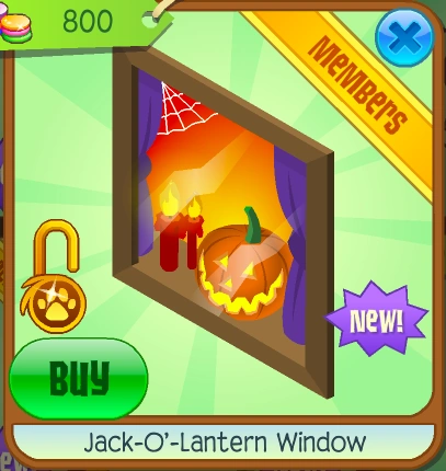 Jack-O'-Lantern Window | Animal Jam Classic Wiki | Fandom