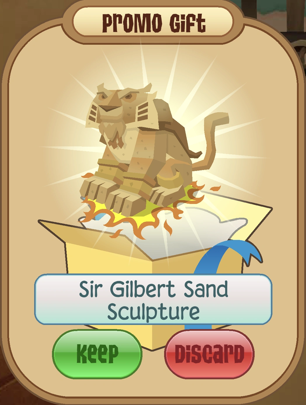 Sir Gilbert Sand Sculpture | Animal Jam Classic Wiki | Fandom