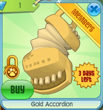 Gold Accordion | Animal Jam Classic Wiki | Fandom