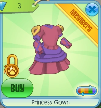 Princess Gown | Animal Jam Classic Wiki | Fandom