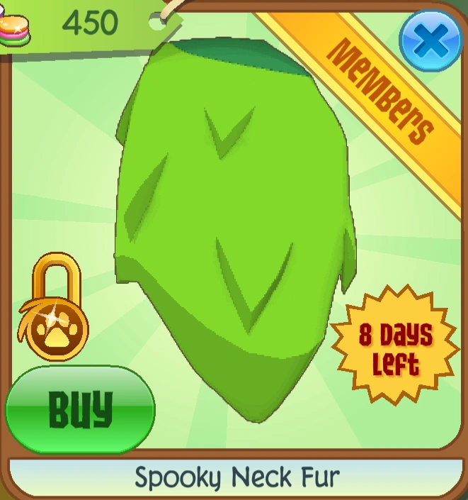 Spooky Neck Fur | Animal Jam Classic Wiki | Fandom