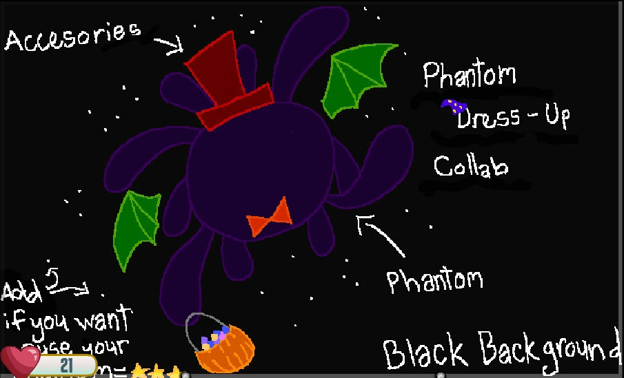 Phantom Dress-Up Collab | Animal Jam Art Wiki | Fandom