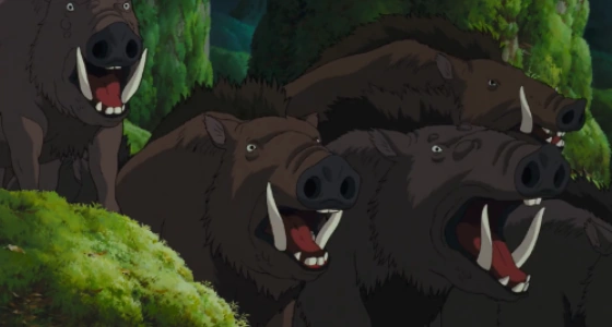 Princess Mononoke Boar Gif