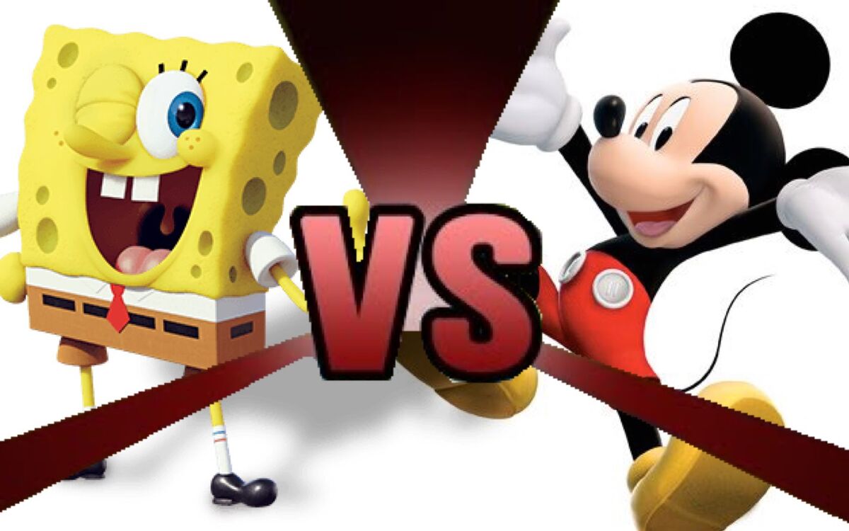 Spongebob Squarepants Vs Mickey Mouse Animationrewind