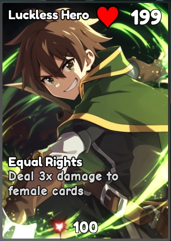 Luckless Hero | Anime Card Battle Official Wiki | Fandom