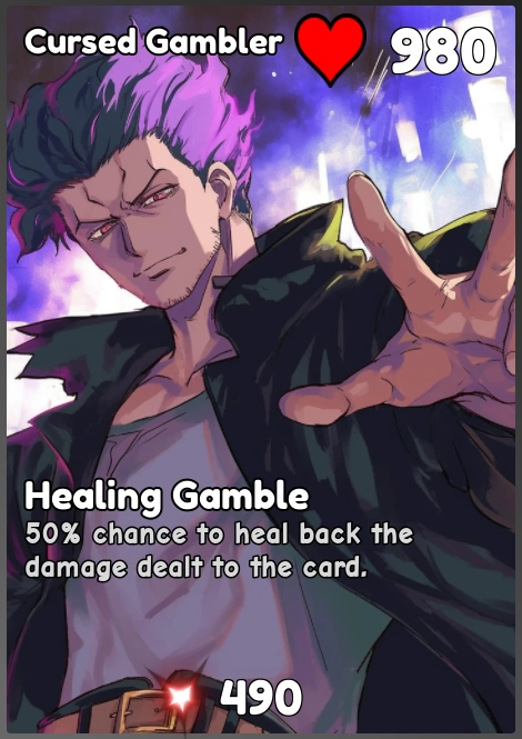 Cursed Gambler | Anime Card Battle Official Wiki | Fandom
