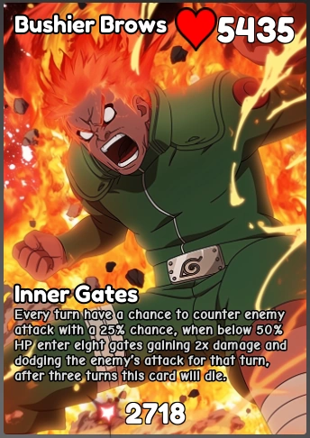 Bushier Brows | Anime Card Battle Official Wiki | Fandom