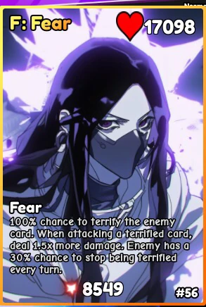 F: Fear | Anime Card Battle Wiki | Fandom