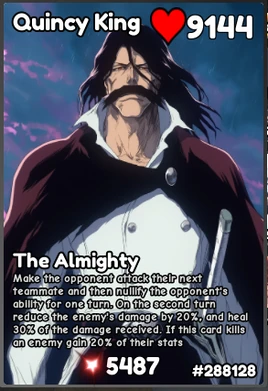Quincy King | Anime Card Battle Wiki | Fandom