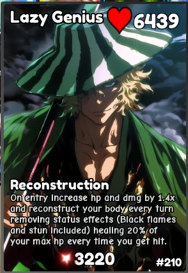 Lazy Genius | Anime Card Battle Wiki | Fandom