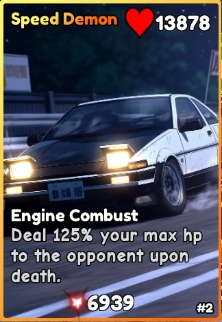 Speed Demon | Anime Card Battle Wiki | Fandom