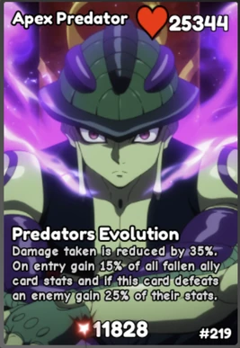 Apex Predator | Anime Card Battle Wiki | Fandom