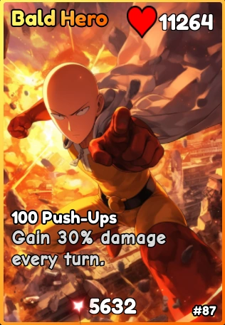 Bald Hero | Anime Card Battle Wiki | Fandom