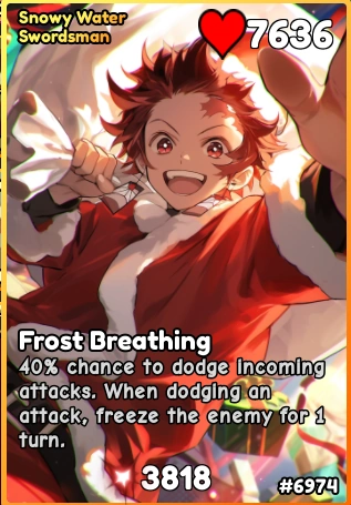 Snowy Water Swordsman | Anime Card Battle Wiki | Fandom