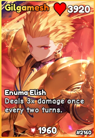 Gilgamesh | Anime Card Battle Wiki | Fandom