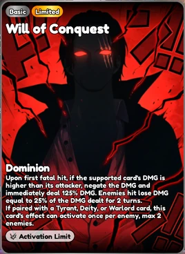 Card Index - Will of Conquest | Anime Card Clash official Wiki | Fandom