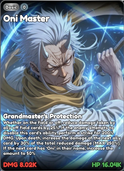 Card Index - Oni Master | Anime Card Clash official Wiki | Fandom
