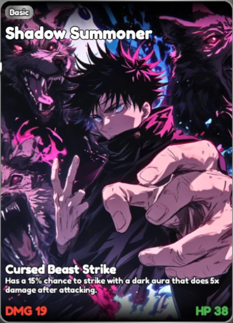 Card index - Shadow Summoner | Anime Card Clash official Wiki | Fandom