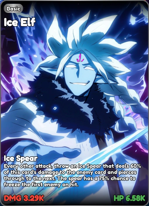 Card Index - Ice Elf | Anime Card Clash official Wiki | Fandom