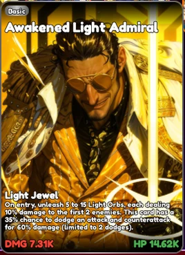 Card Index - Awakened Light Admiral | Anime Card Clash official Wiki ...