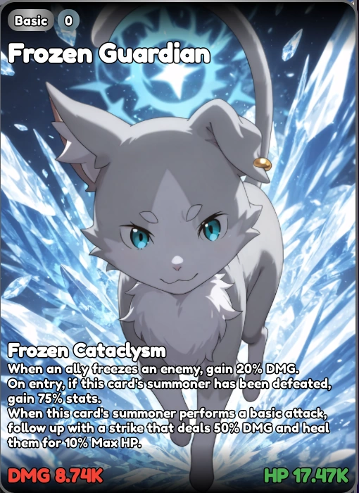 Card Index - Frozen Guardian | Anime Card Clash official Wiki | Fandom