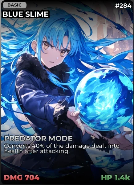 Card Index - Blue Slime | Anime Card Clash official Wiki | Fandom