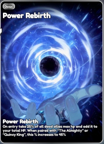 Card index - Power Rebirth | Anime Card Clash official Wiki | Fandom