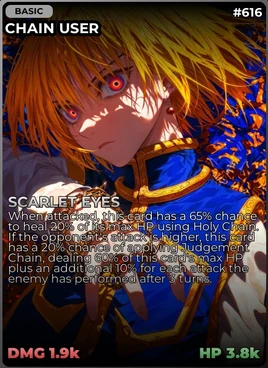 Card Index - Chain User | Anime Card Clash official Wiki | Fandom