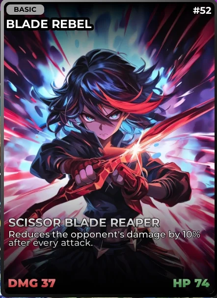 Card index - Blade Rebel | Anime Card Clash official Wiki | Fandom