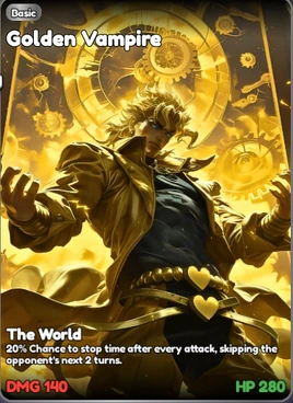 Card index - Golden Vampire | Anime Card Clash official Wiki | Fandom