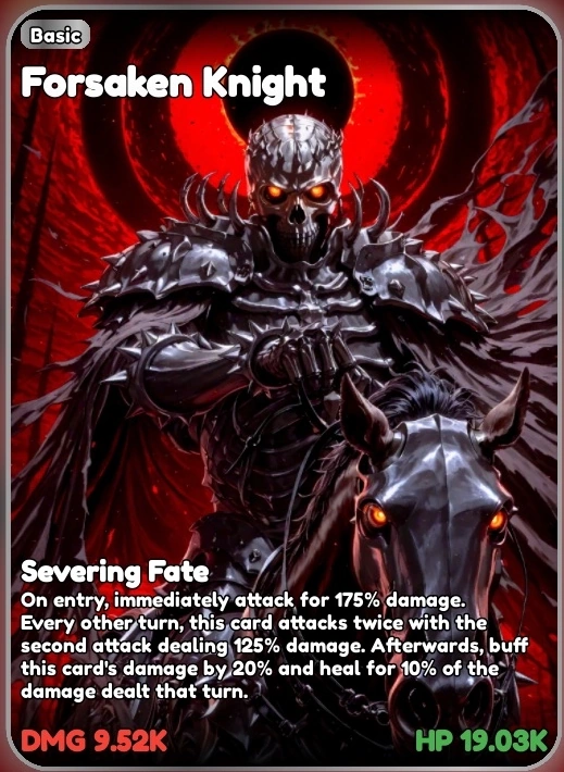Card Index - Forsaken Knight | Anime Card Clash official Wiki | Fandom