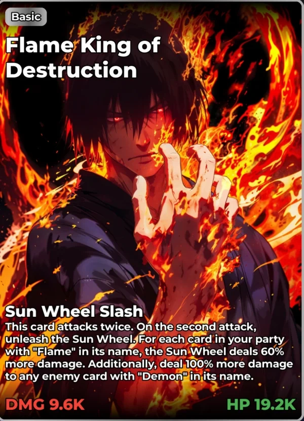 Card Index - Flame King of Destruction | Anime Card Clash official Wiki ...
