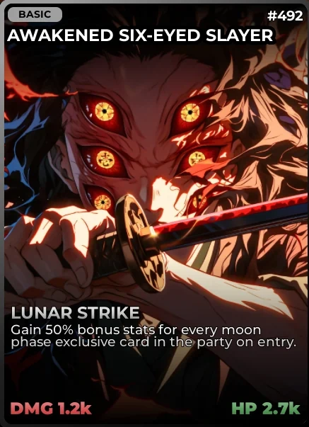 Card Index - Awakened Six-Eyed Slayer | Anime Card Clash official Wiki ...