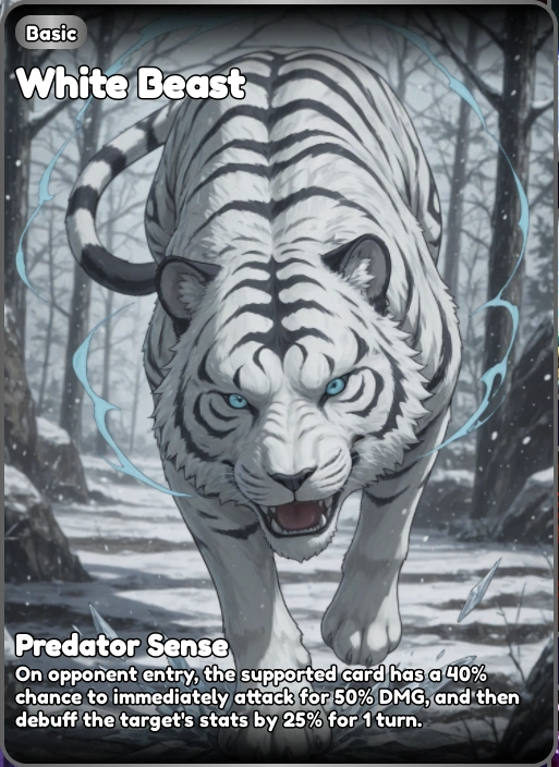 Card Index - White beast | Anime Card Clash official Wiki | Fandom